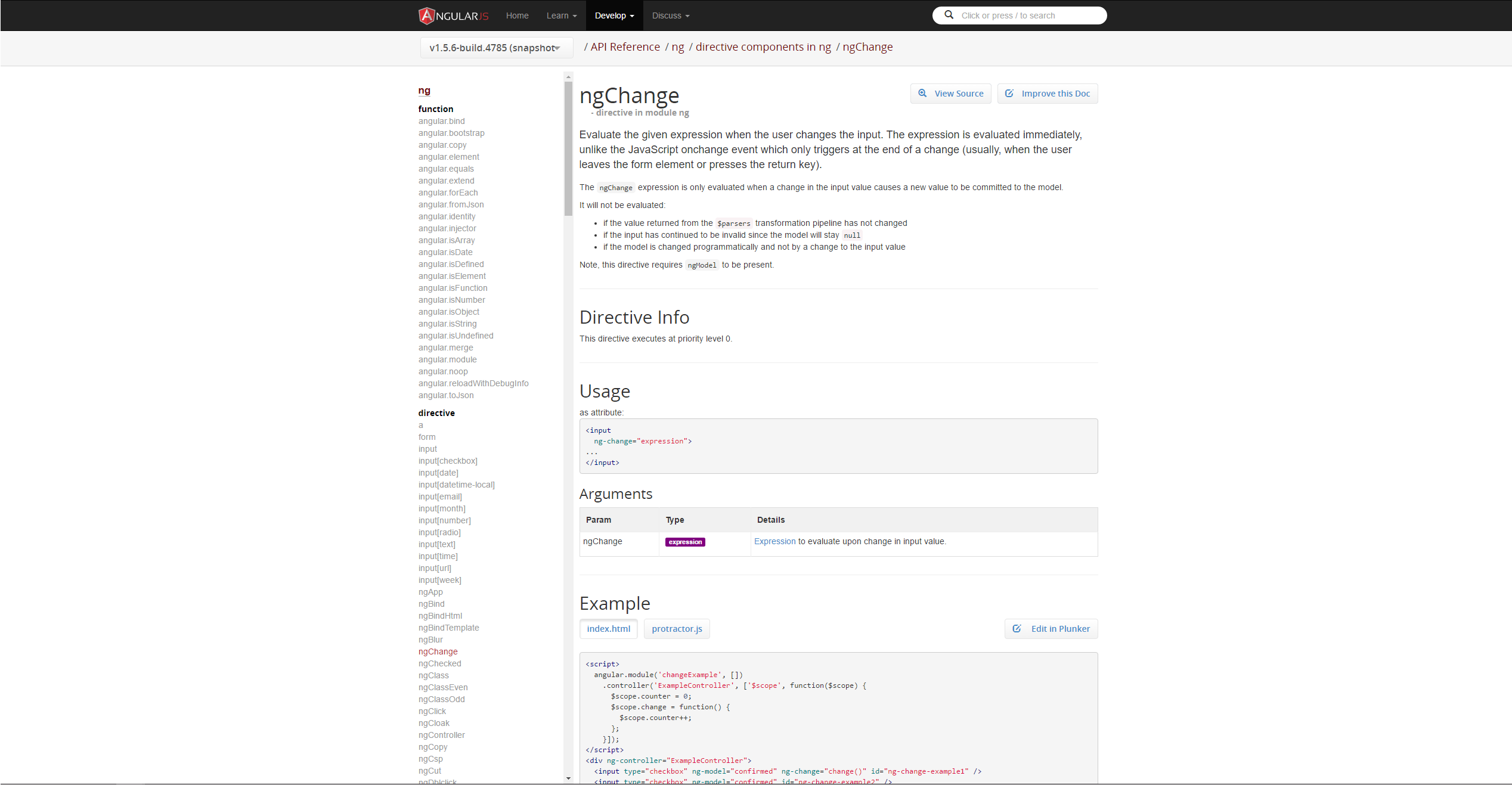 AngularJS ng-change event is not defined in Firefox AngularJS ng-change event is not defined in Firefox